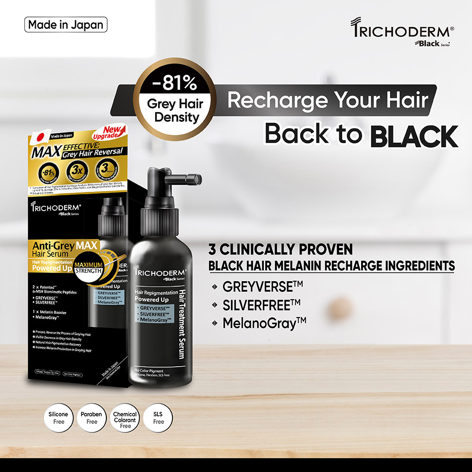 Trichoderm Anti Grey Max Hair Treatment Serum 60ml | Shopee Singapore