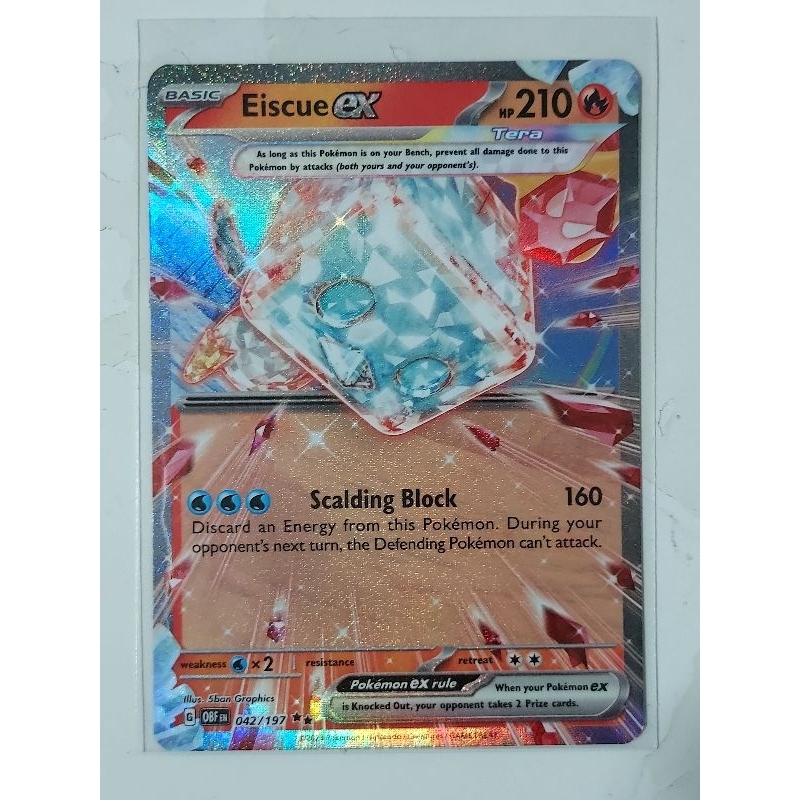 Pokemon eiscue ex obsidian flames card | Shopee Singapore
