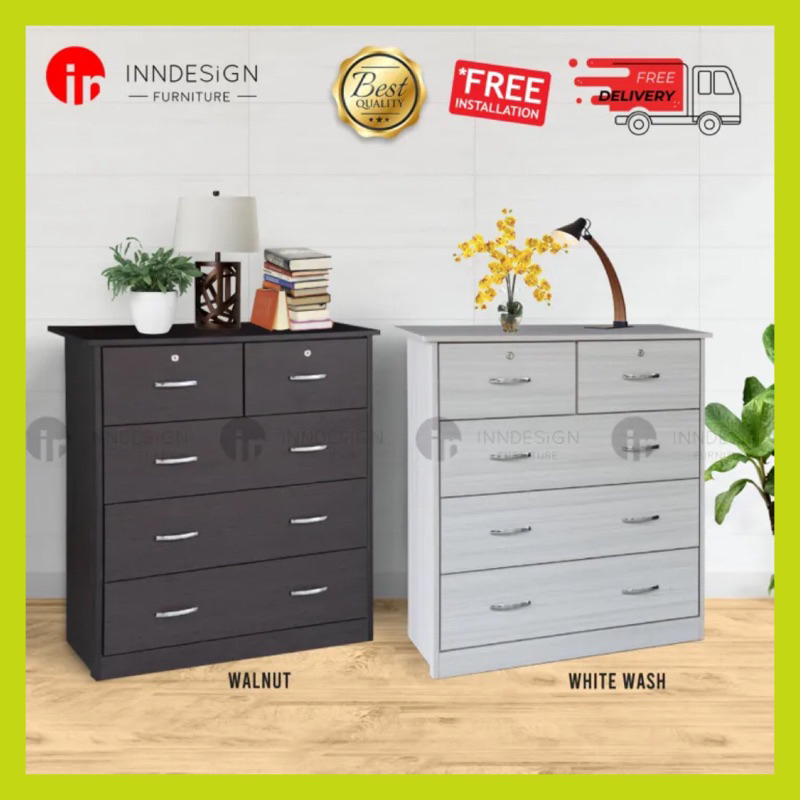 CHEST OF DRAWER / CABINET / STORAGE CABINET (2 COLOURS) | Shopee Singapore