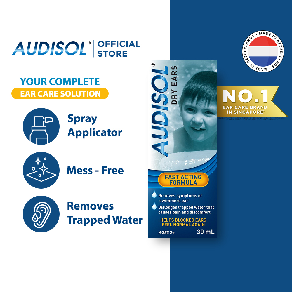 Audisol Dry Ears 30ML - Fast Acting Formula | Shopee Singapore