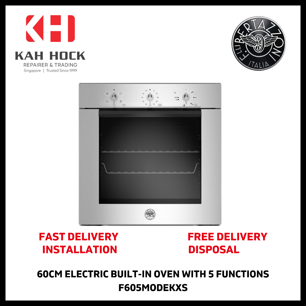 BERTAZZONI F605MODEKXS 60CM ELECTRIC BUILT-IN OVEN WITH 5 FUNCTIONS - 1 ...