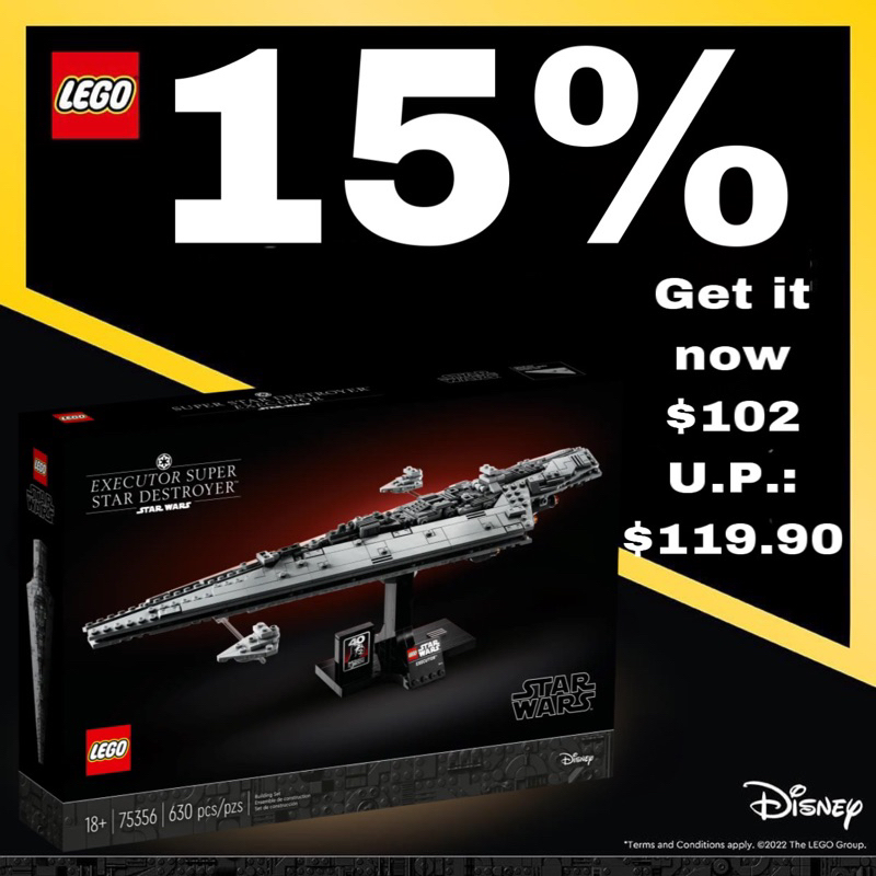 LEGO 75356 Star Wars Executor Super Star Destroyer | Shopee Singapore