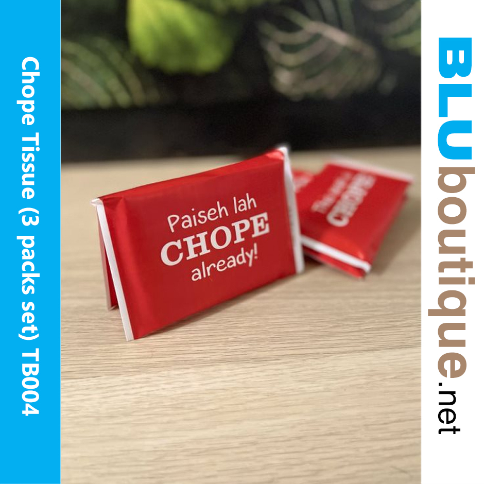 Paiseh Lah Chope Already Pocket Packs Facial Tissues - 3 packets set ...