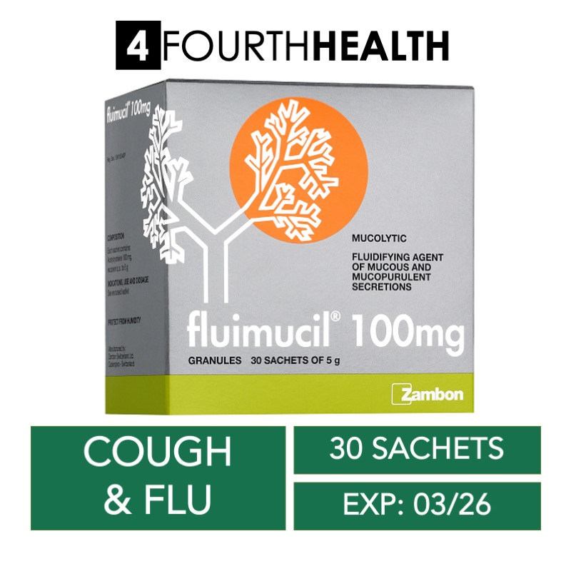 Fluimucil 100mg Acetylcysteine Granules 30 sachets x 5g [OTC] (Exp Mar ...