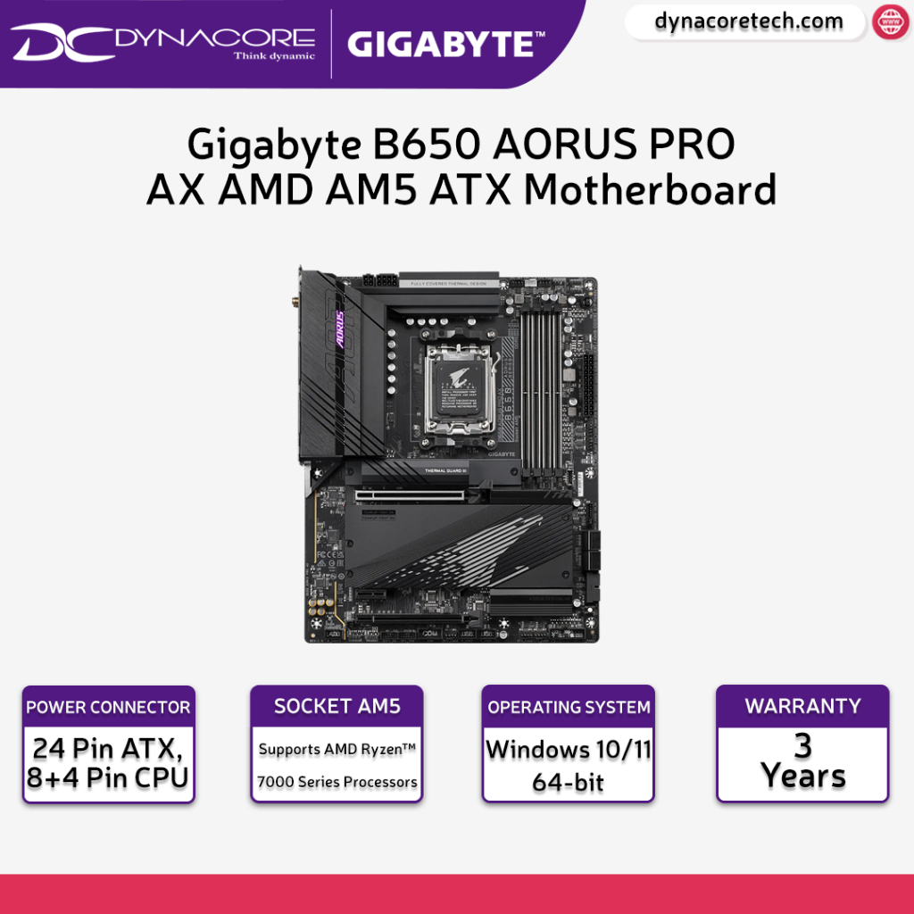 Gigabyte B650 AORUS PRO AX AMD AM5 ATX Motherboard | Shopee Singapore