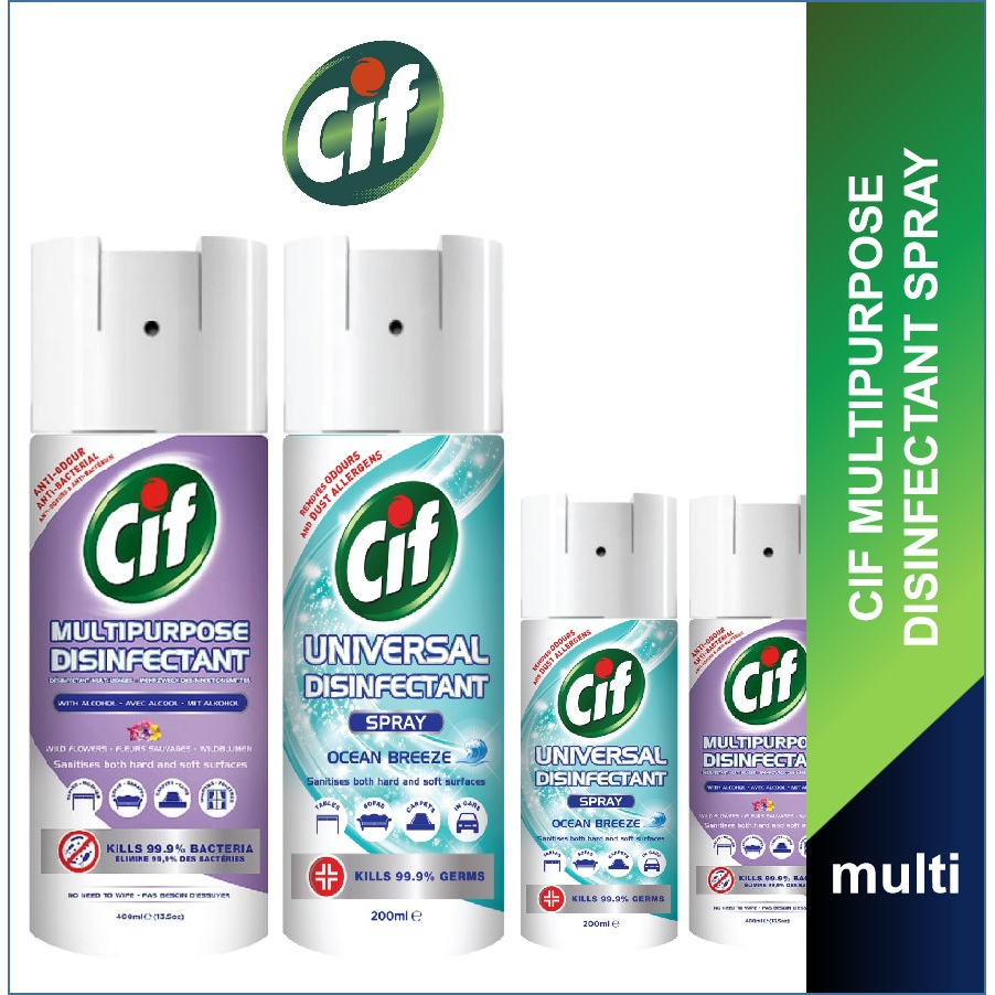 CIF Multipurpose Disinfectant Spray 200ml/400ml | Shopee Singapore