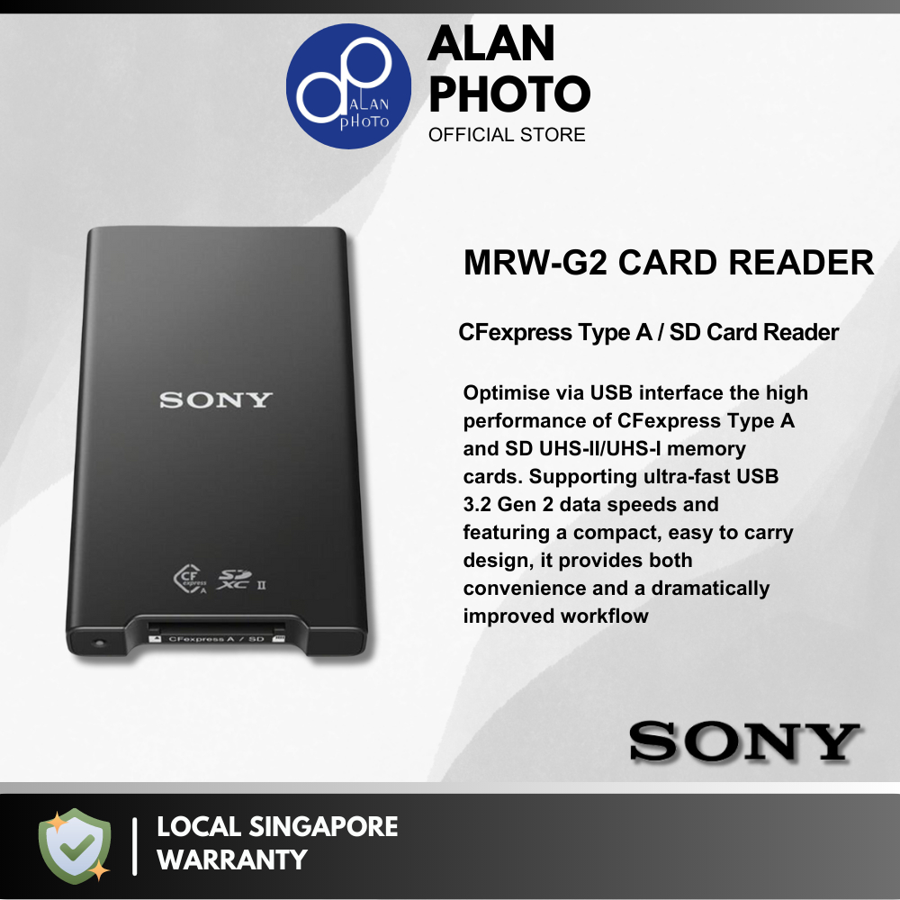 Sony MRW-G2 CFexpress Type A/SD Memory Card Reader (CFexpress card ...