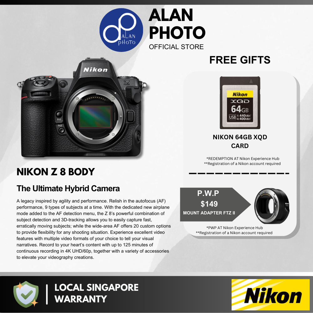 Nikon Z8 Mirrorless Camera Body & With 24-120mm F4 Lens | Nikon ...