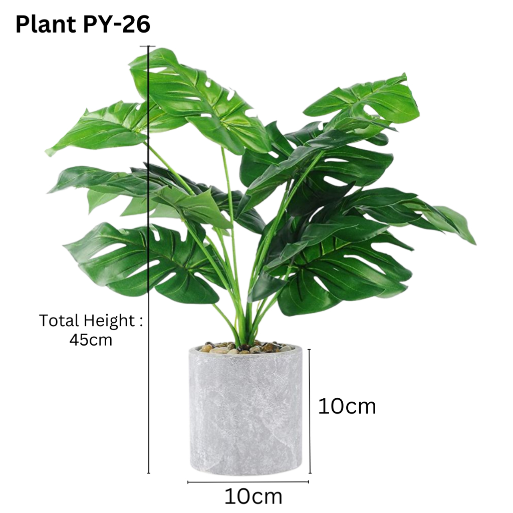 Small Potted Artificial Table Plants Mini Fake Plant Faux Flower ...