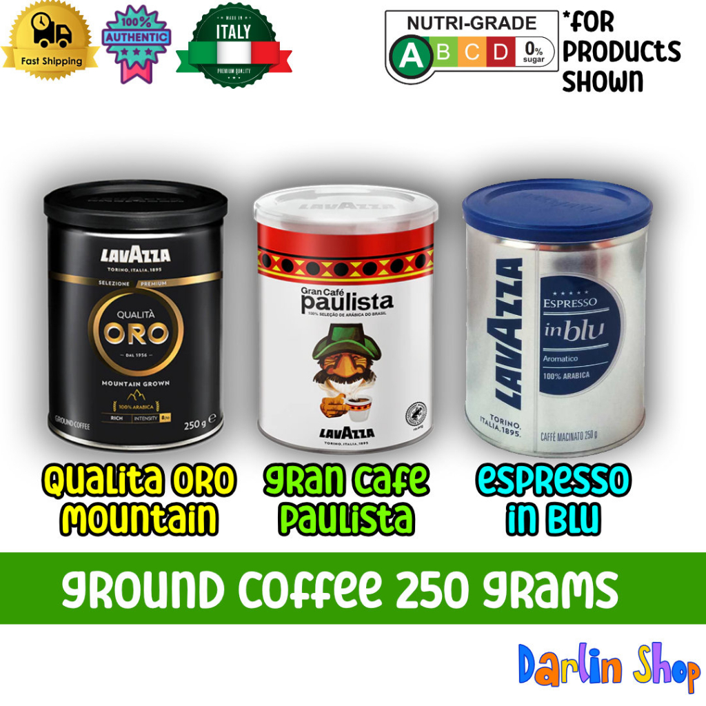Lavazza Coffee, Ground, 250g tin | Shopee Singapore