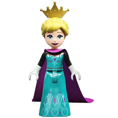 Original Lego Disney Princess - Coronation Elsa (Dark Turquoise Dress ...