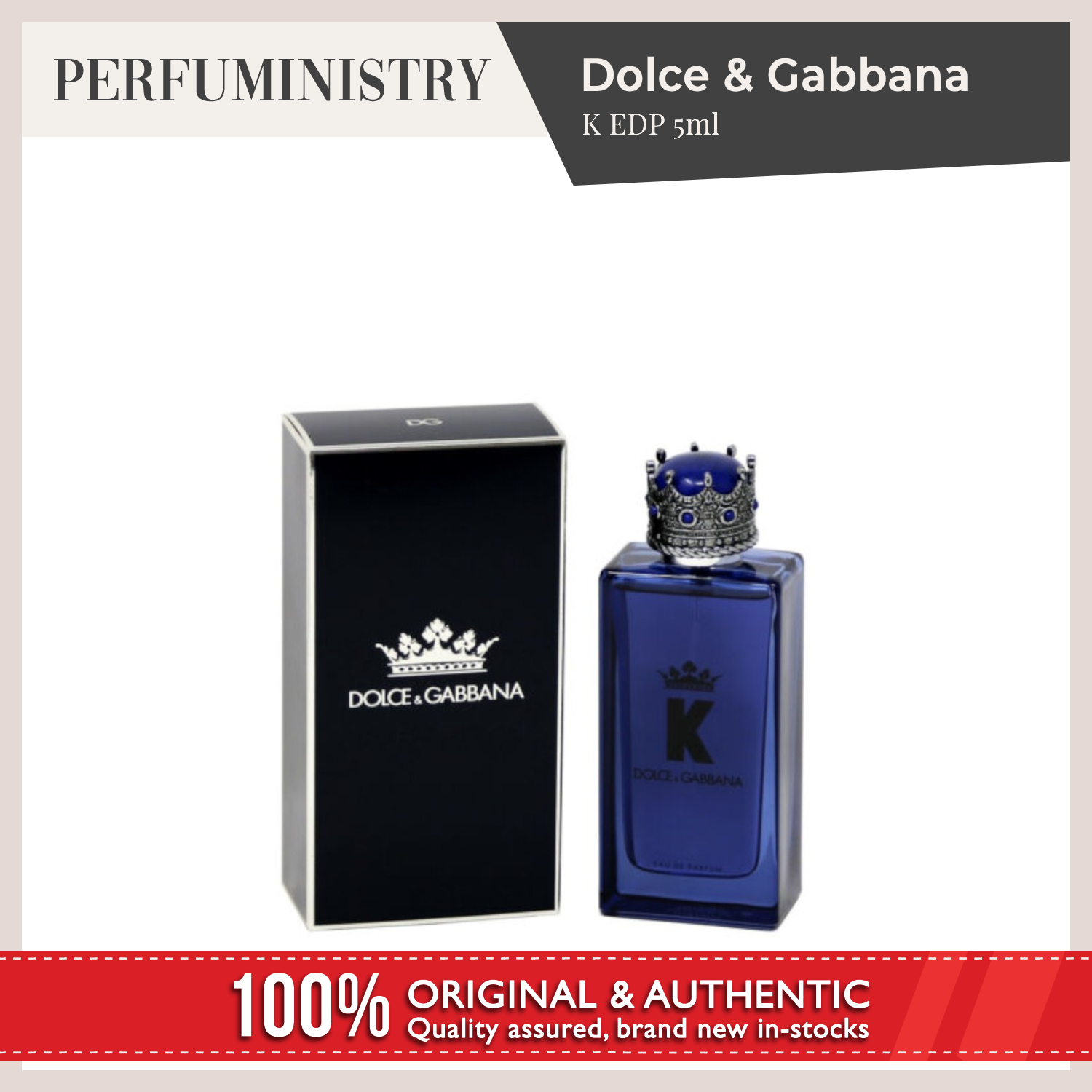 🇸🇬 [perfuministry] DOLCE & GABBANA K BY D & G FOR MEN EDP 5ML MINIATURE ...