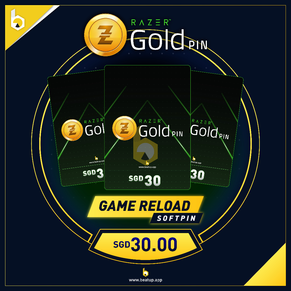 [Self Service] (SG) Razer Gold Pin Reload SGD30 / SGD50 / SGD60 / SGD80 ...