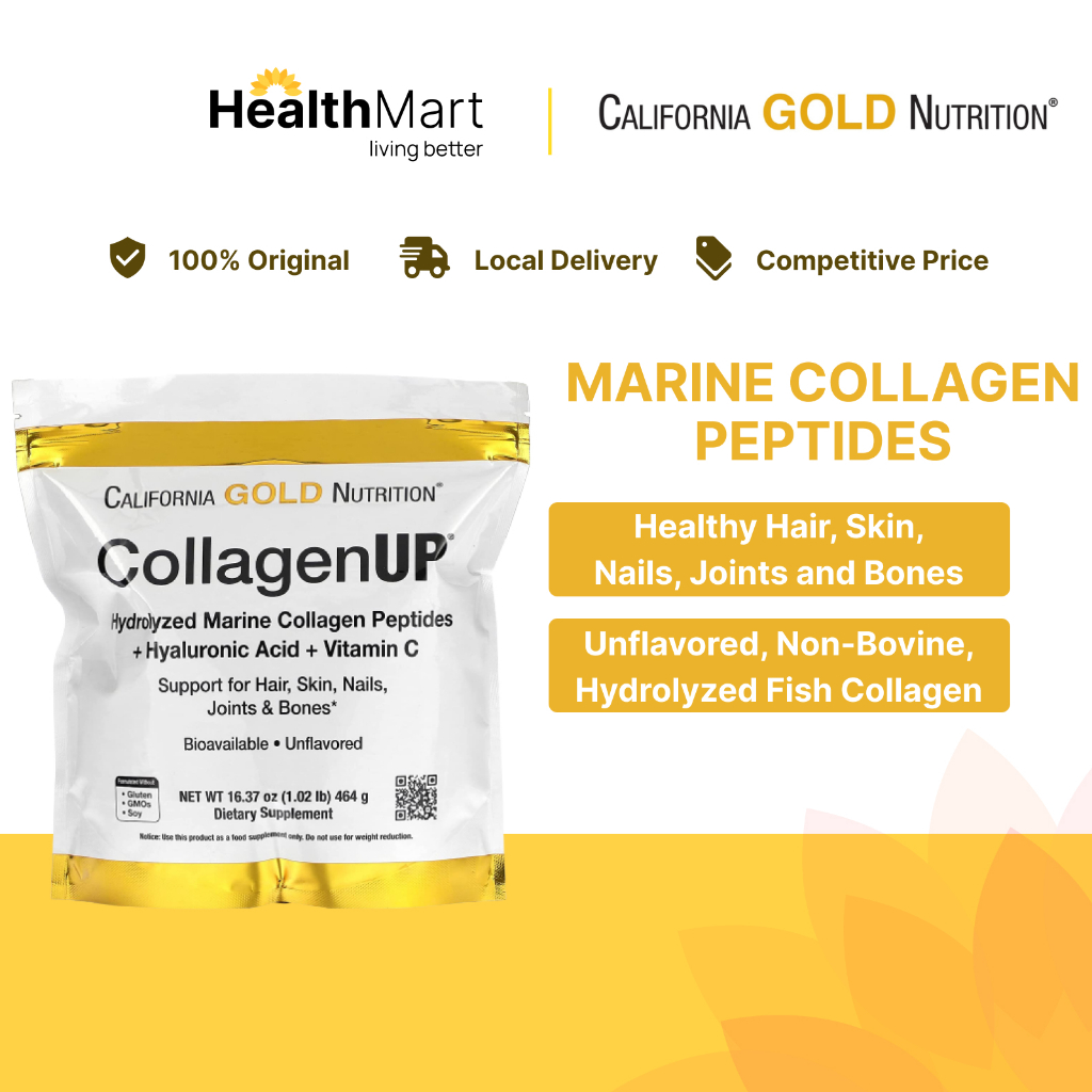 [SG] California Gold Nutrition, Collagen UP, Marine Collagen Peptides ...