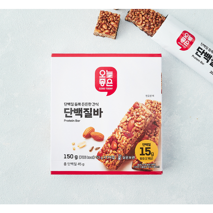 [LOTTE MART GOOD TODAY]Protein Bar 50g 3 Pieces (150g) | Shopee Singapore