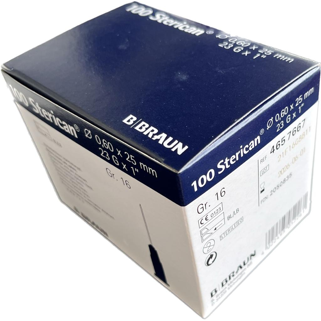 BBraun 100 Sterican Needle, 23G x 1" (0.60 x 25mm) (100 pcs) | Shopee Singapore