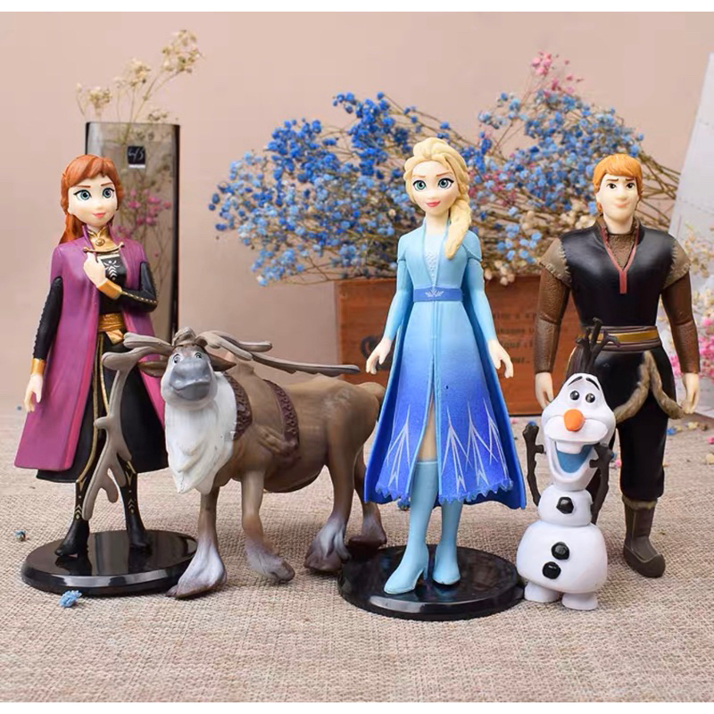 frozen elsa anna birthday cake topper decoration toys figurine | Shopee ...