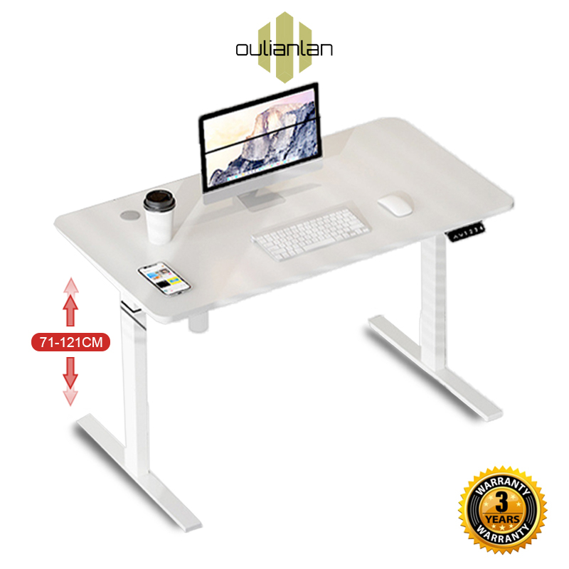 Oulianlan Standing Desk 120cm Height Adjustable Table With 4 Memory ...