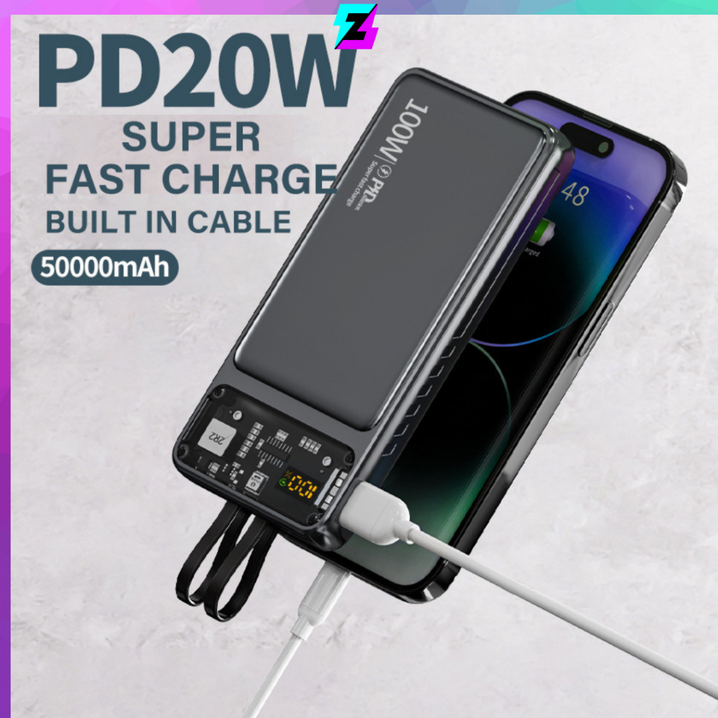 [SG Ready Stock] Z Tech 100W Super Fast Charge Power Bank 20000mAh ...