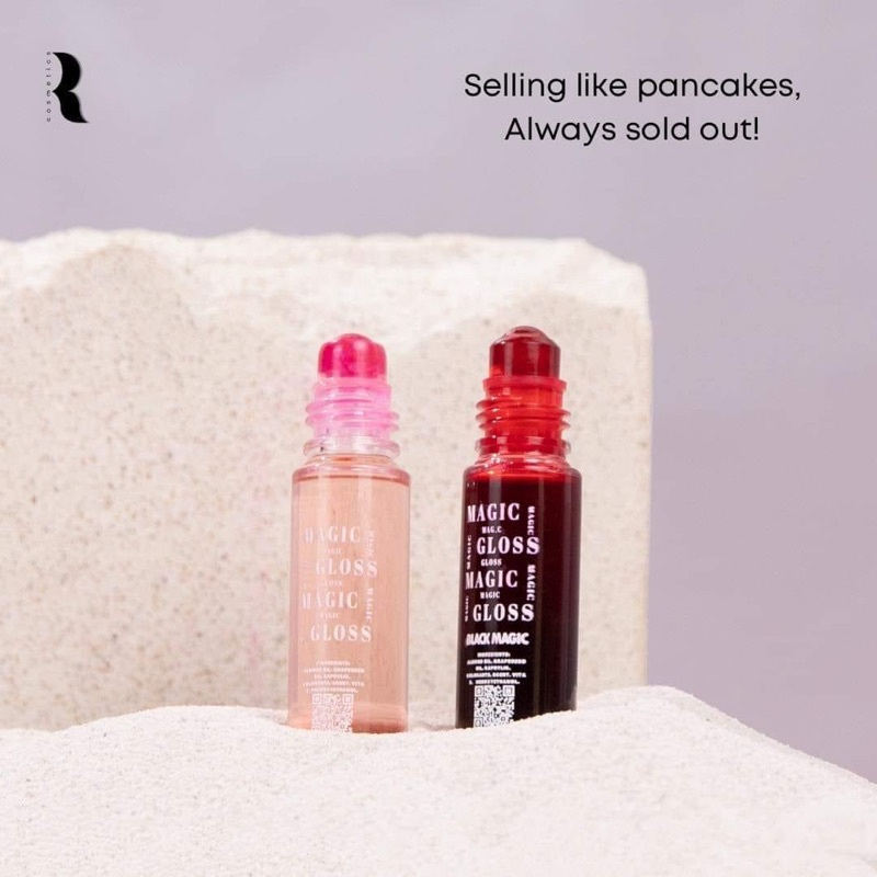 RIRI MAGIC GLOSS CLEAR or BLACK (RED CHERRY) LIP AND CHEEK TINT (SG ...