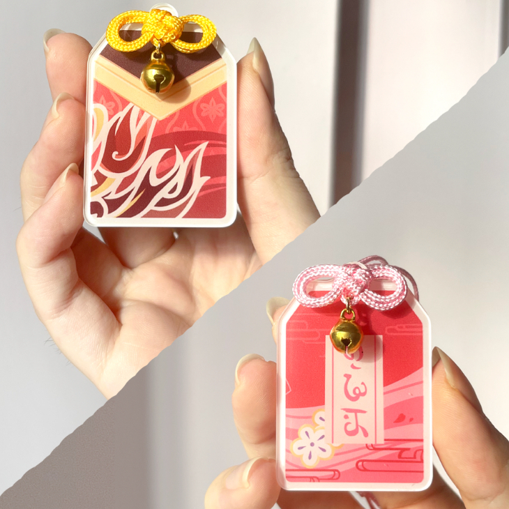 SG LOCAL ARTIST Genshin Impact Omamori Magnetic Keychains (Thoma & Yae ...