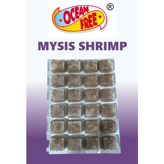 OCEAN FREE Mysis Shrimp Frozen Pack for fish (1 Slab) | Shopee Singapore
