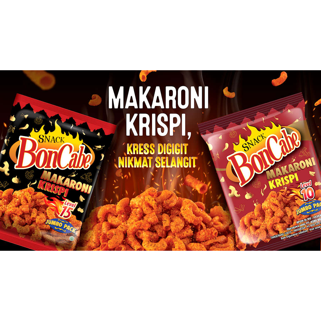 BonCabe Makaroni Crispy JUMBO PACK (Level 2, 10 & 15) | Shopee Singapore