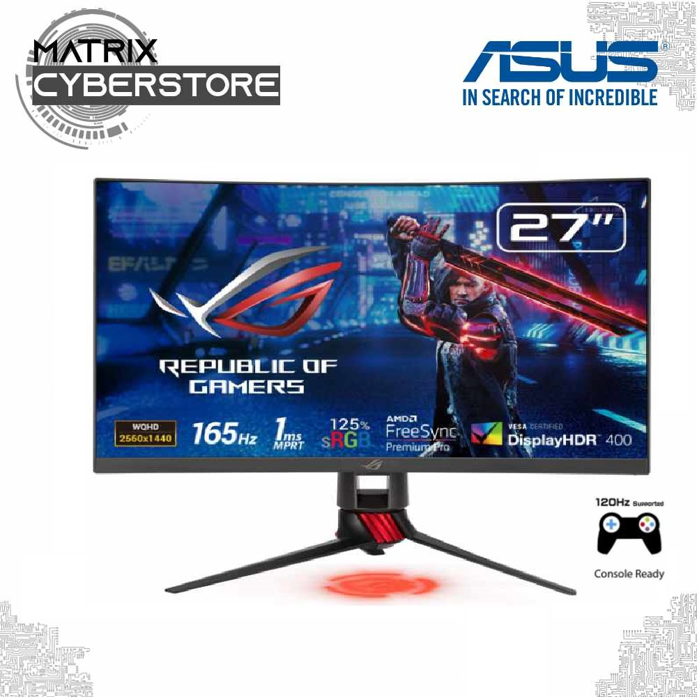 ROG Strix XG27WQ Curved WQHD Gaming Monitor | 27", Native 165Hz (Above ...