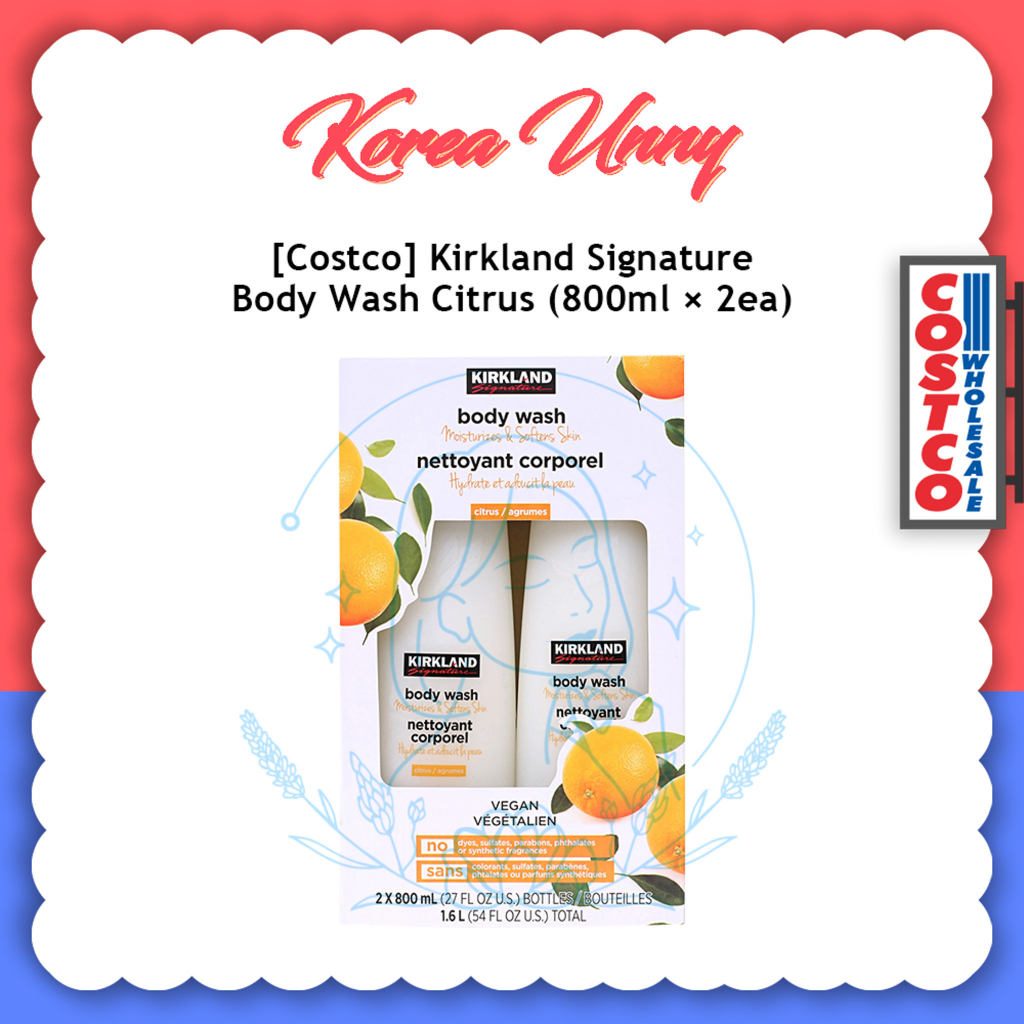 [Costco] Kirkland Signature Body Wash 800ml x 2 (Citrus) | Shopee Singapore