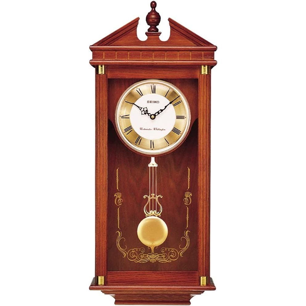 SEIKO Regal Oak Wall Clock with Pendulum | Shopee Singapore