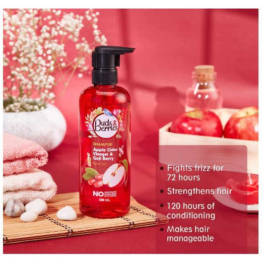 Buds & Berries Shampoo Apple Cider Vinegar and Goji berry Anty hair ...