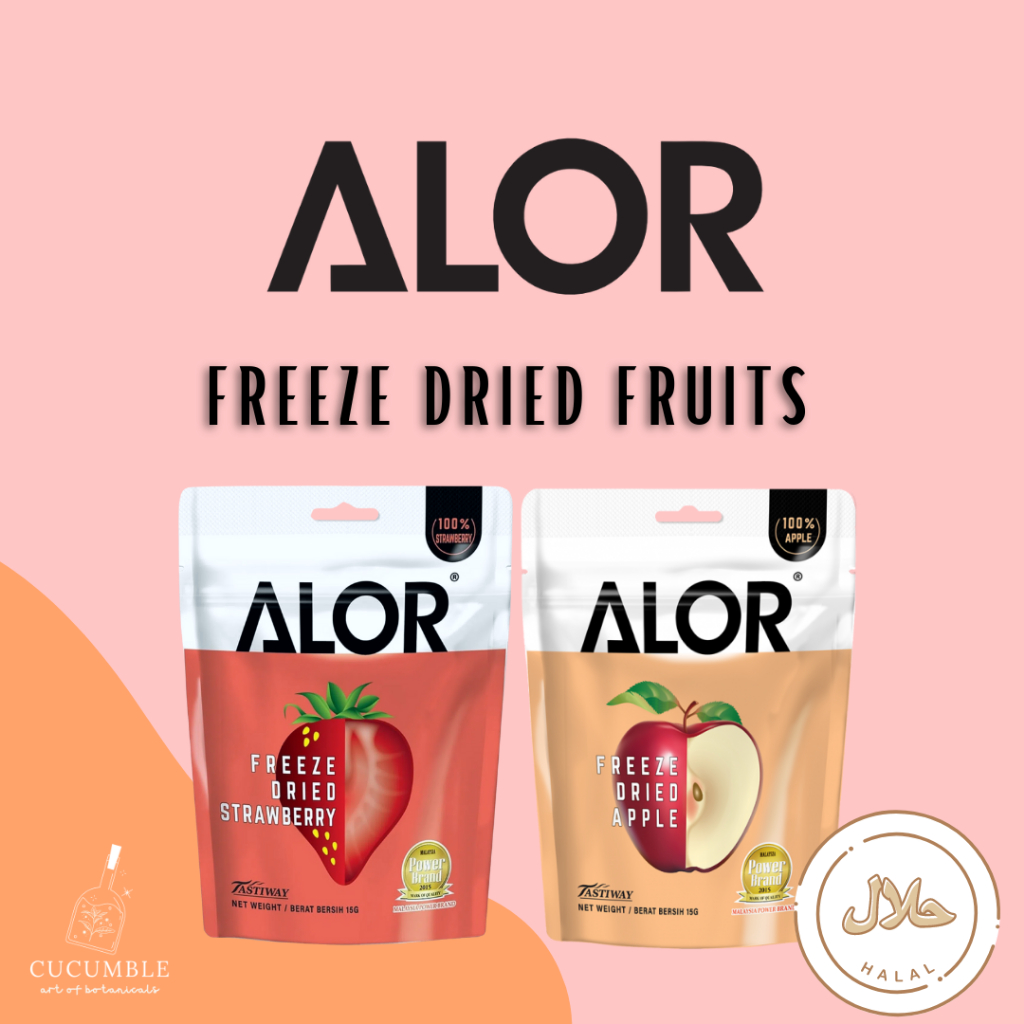 ALOR Healthy Freeze Dried Fruit Chips 15g [HALAL] Apple & Strawberry ...