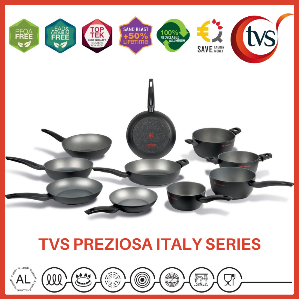 TVS Italy Non Stick Cookware - Preziosa Italia Induction [ Frying Pan ...