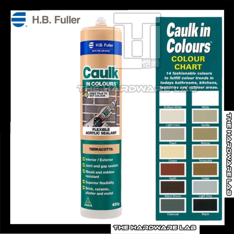 {The Hardware Lab}HB Fuller Silicone Caulk In Colours Acrylic Sealant ...