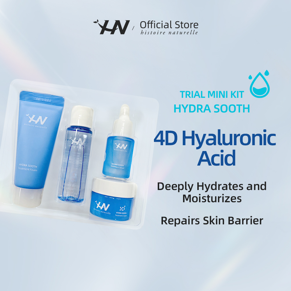 HN Hydra Sooth Trial MINI KIT 4pcs Histoire Naturelle Hyaluronic Acid ...