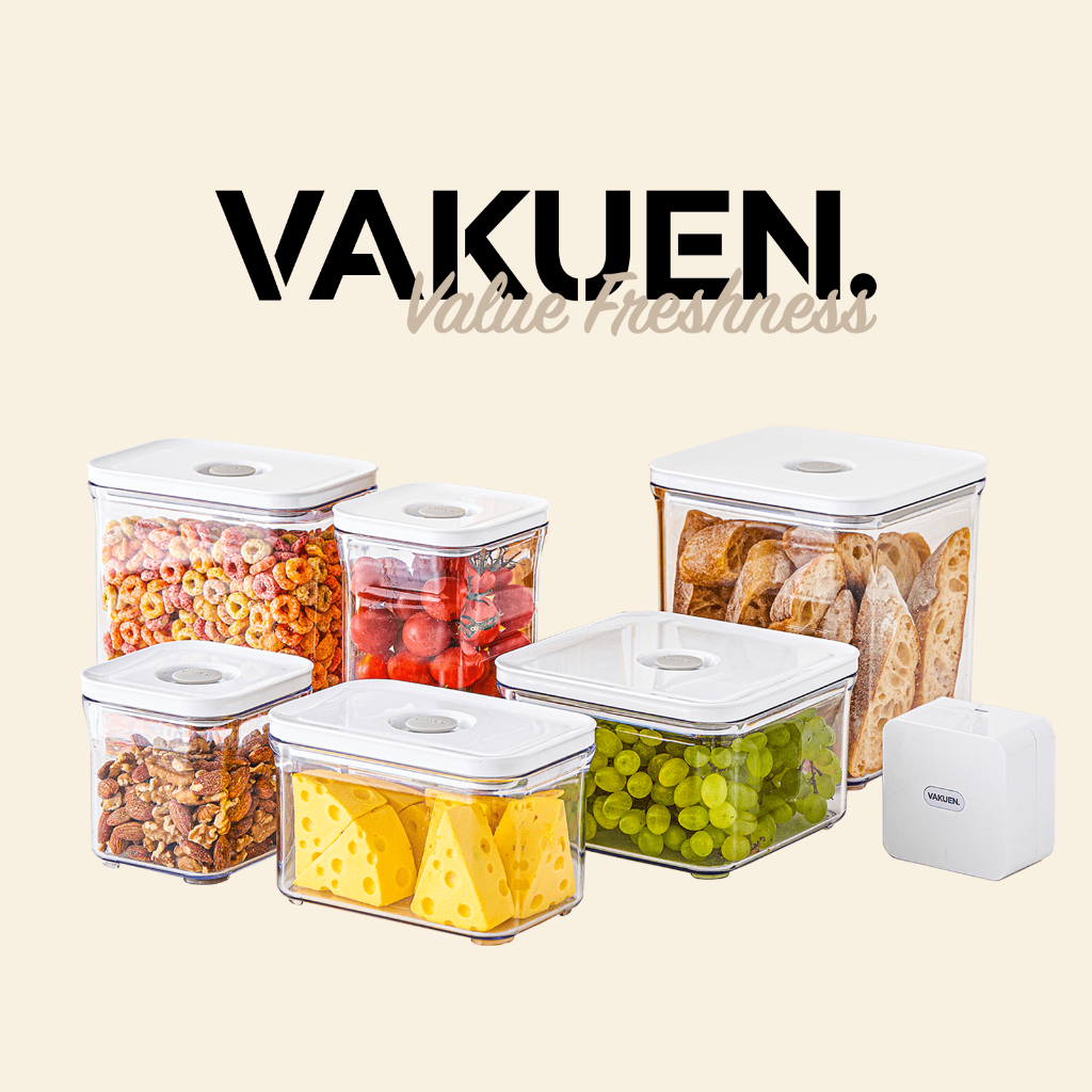 [VAKUEN OFFICIAL] AUTO VACUUM FOOD STORAGE CONTAINER 500 - 3000ML ...