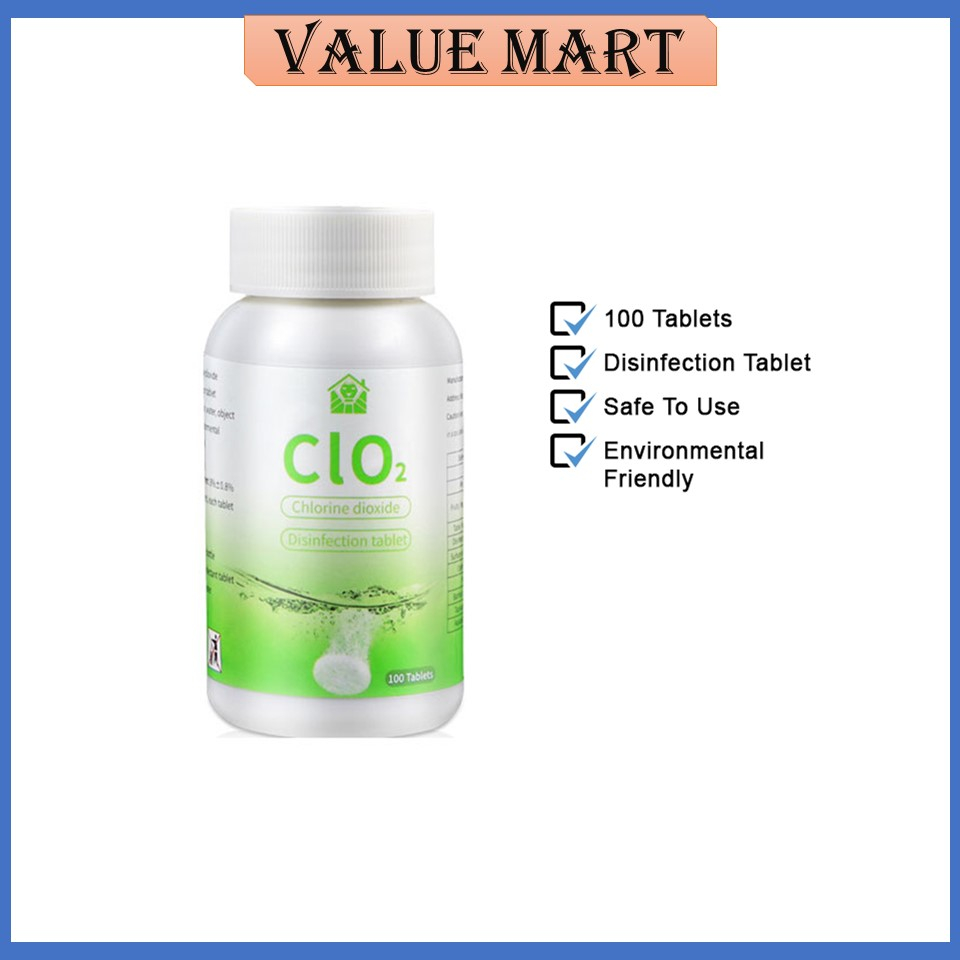 CIO2 Chlorine Dioxide Disinfectant Tablet , Effervescent tablet, Multi ...
