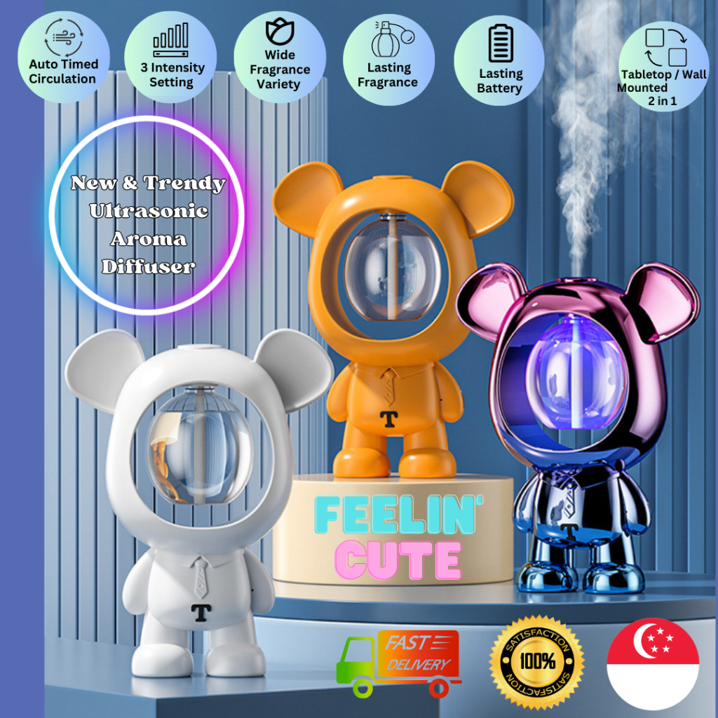 Smart Bear Automatic Ultrasonic Aroma Diffuser USB Rechargeable Trendy ...