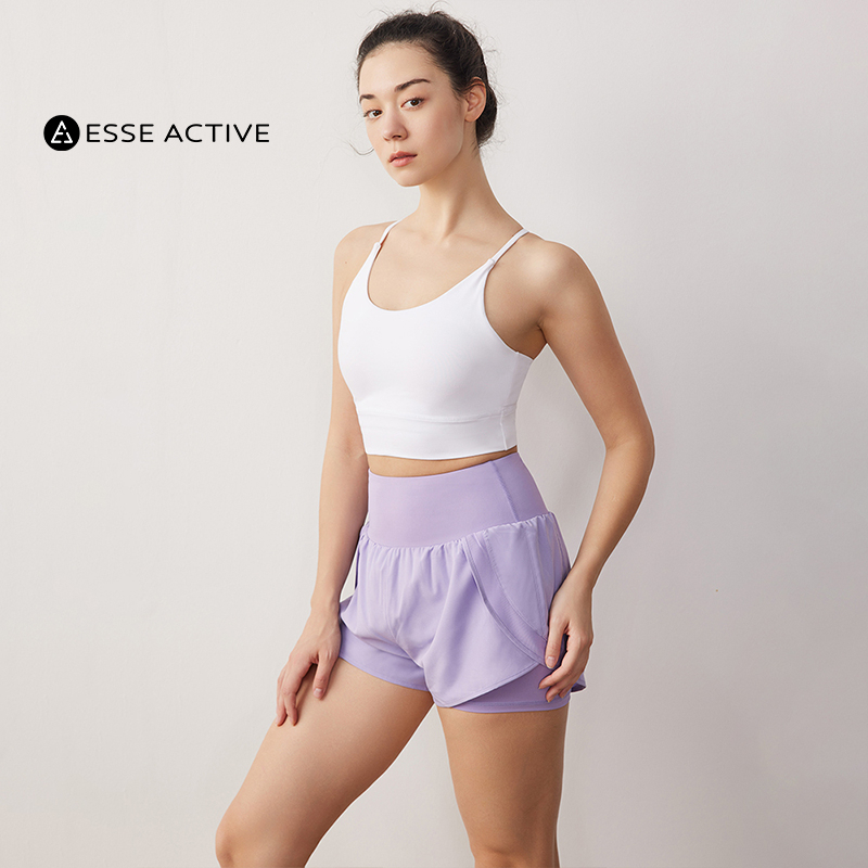【SG Local】ESSE ACTIVE Women's Banded 2-in1 Shorts Pants | Shopee Singapore