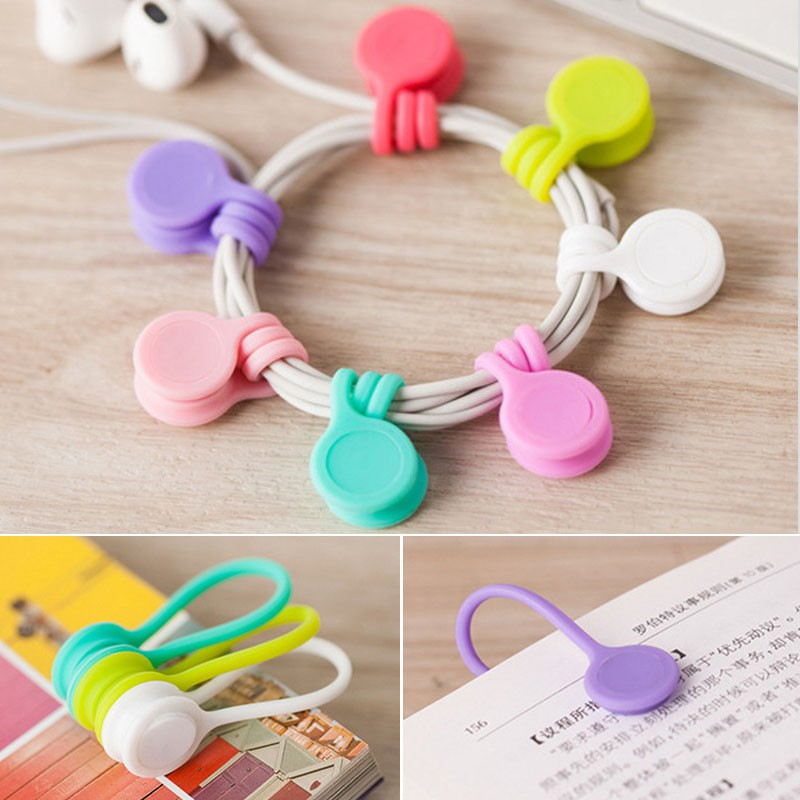 Magnetic Wire Cable Organizer Earphone Storage Holder Clips Cable ...