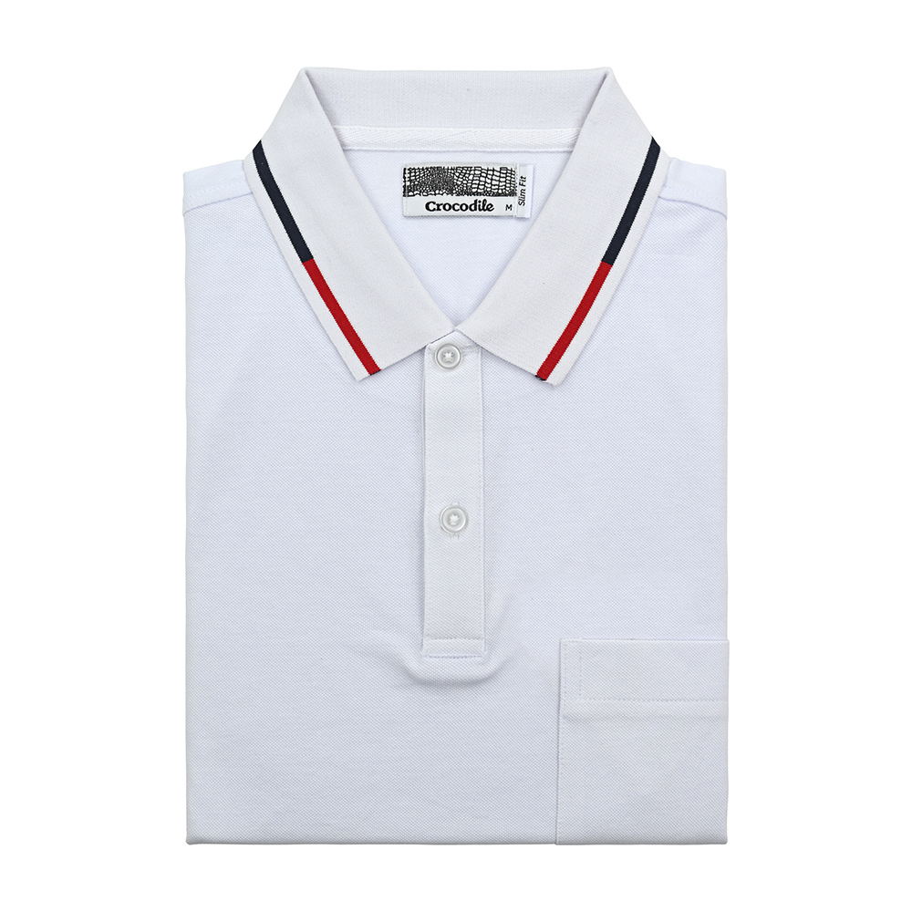 Crocodile Cotton Blend Mens Polo Tee | Shopee Singapore