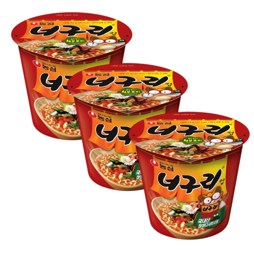 [Bundle of 6] Nongshim Neoguri Spicy Cup Ramen 62g*6ea Korean Food ...