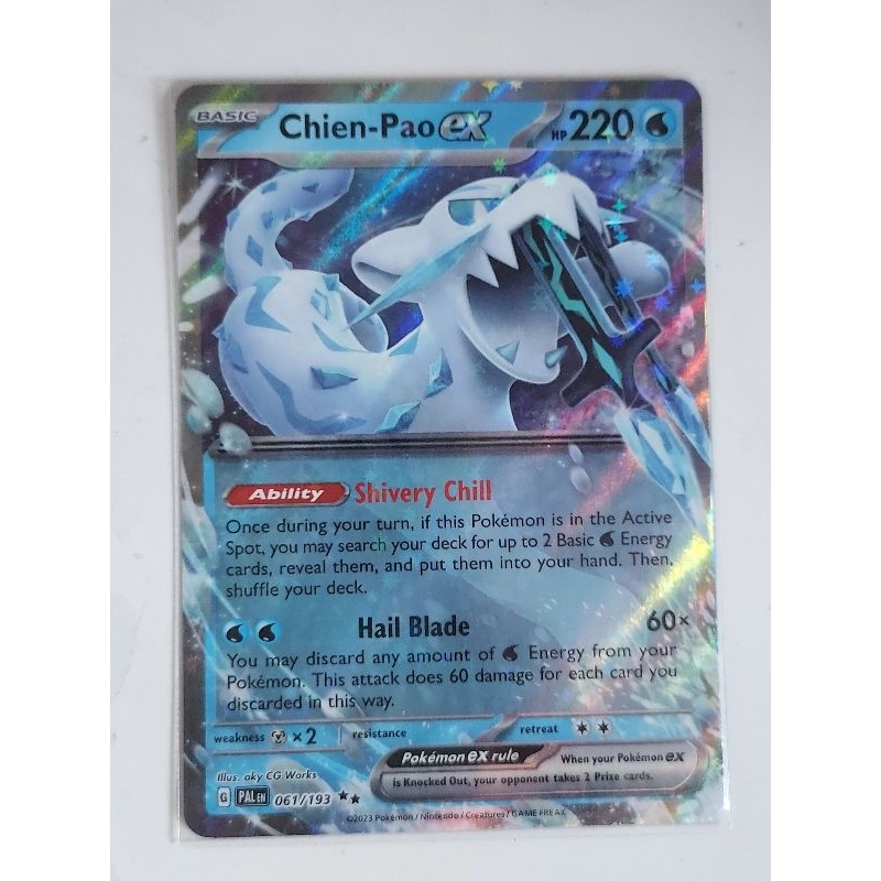 Pokemon chien pao ex paldea evolved card | Shopee Singapore