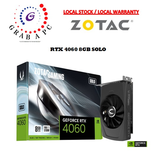 ZOTAC GAMING GEFORCE RTX 4060 8GB SOLO (ZT-D40600G-10L) | Shopee Singapore