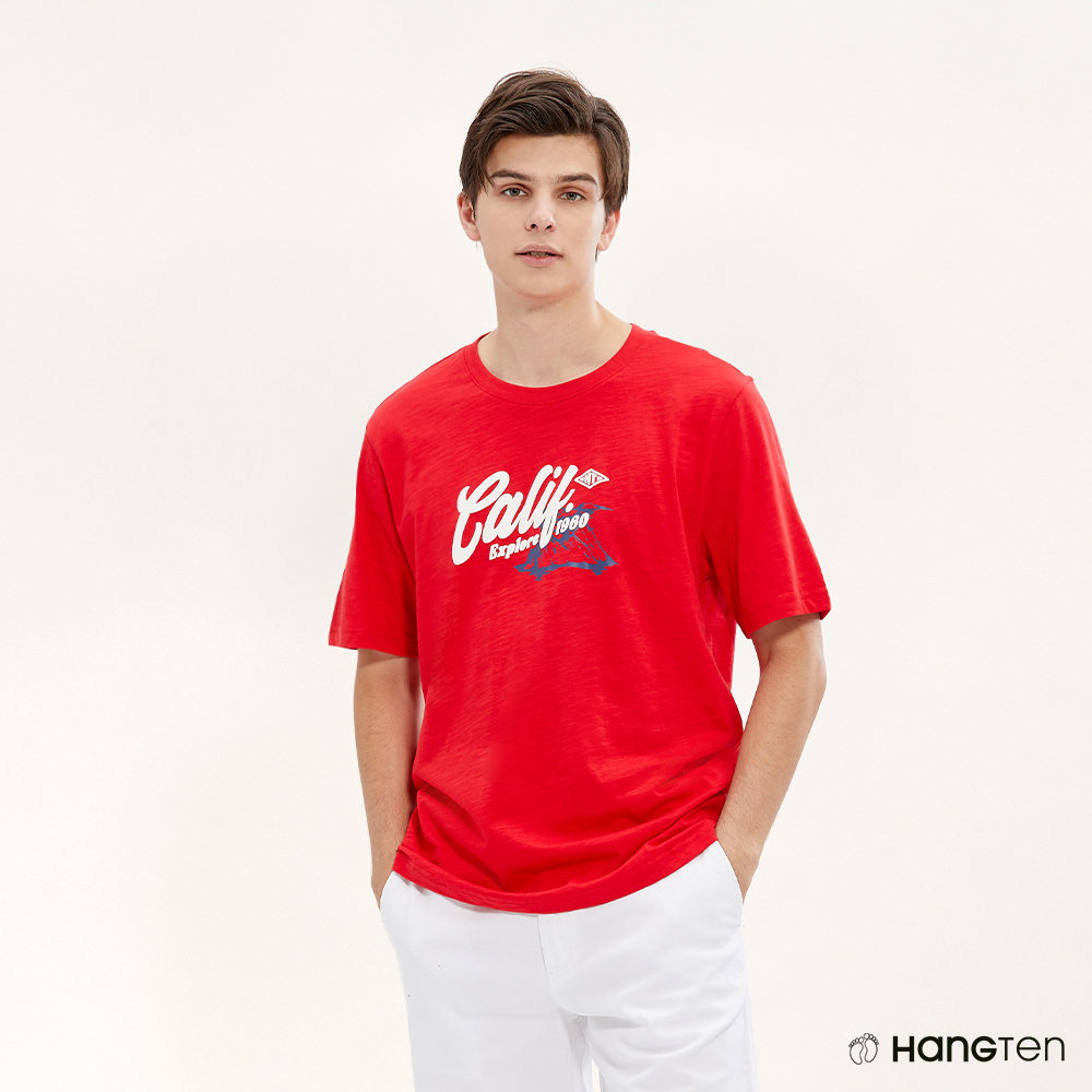 Hang Ten Men's Relaxed Fit California Printed Crewneck T-Shirt (4 ...
