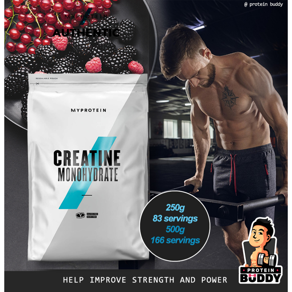 Myprotein Creatine Monohydrate Powder Berry Burst, Blue Raspberry ...