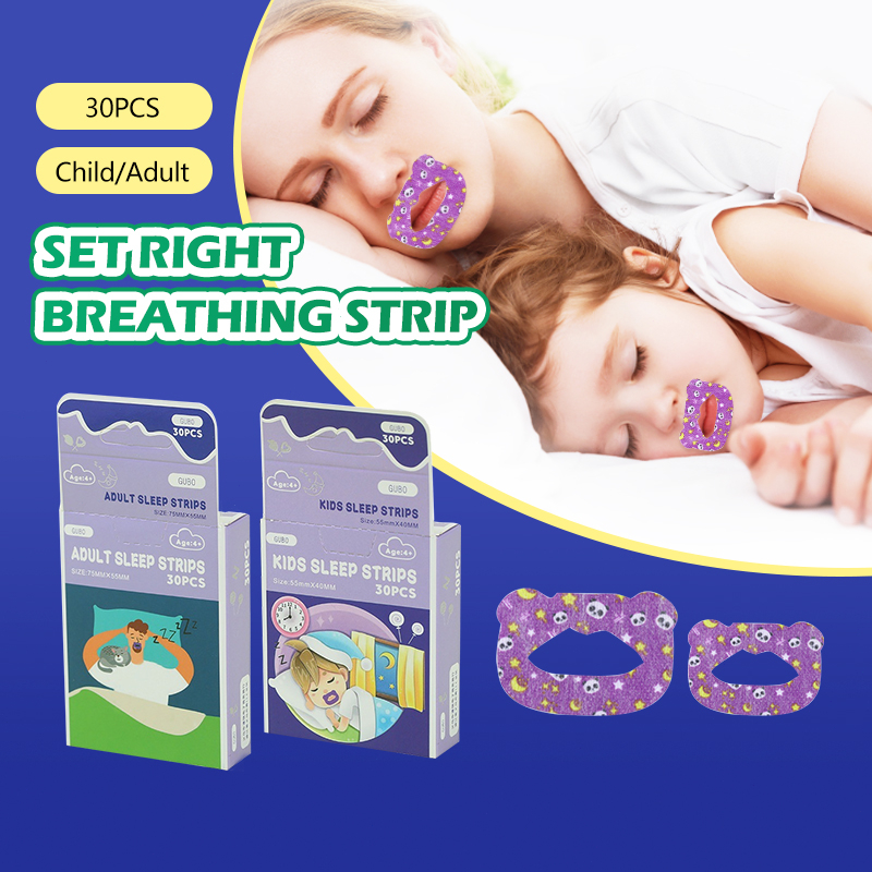 30Pcs/Box Anti-Snoring Stickers Children Adult Night Sleep Lip Nose Breathing Improving Patch ...