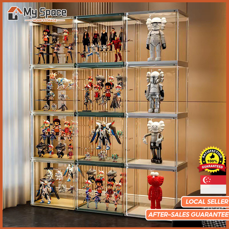 MYSPACE 2/5/8PCS Acrylic Popmart Display Box Stackable Blind Box ...