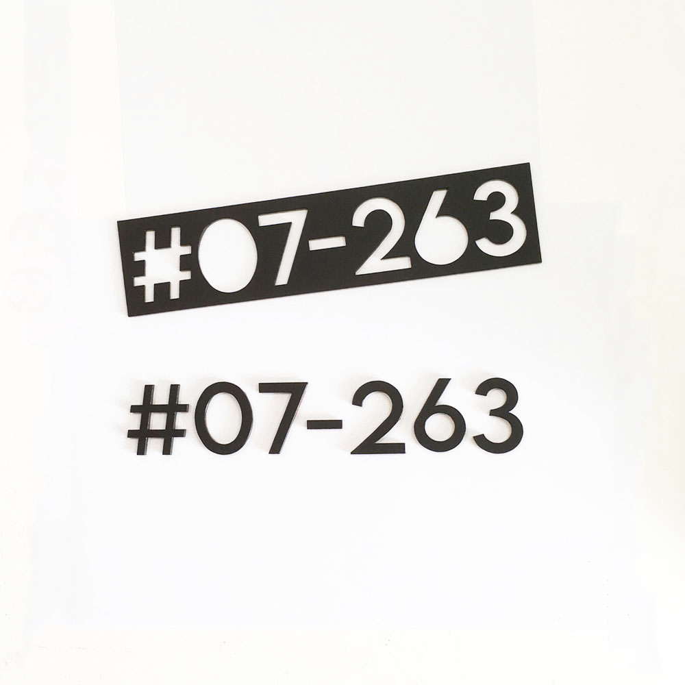 SP LM - HDB Unit Number, Condo Unit Number, Address Sign, House Number ...