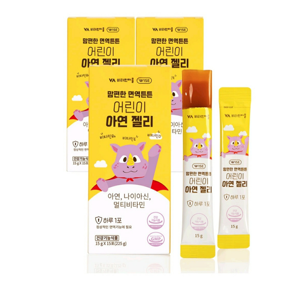 Korea [Vitamin Village] Children's Zinc Multivitamin Jelly Stick (15g ...